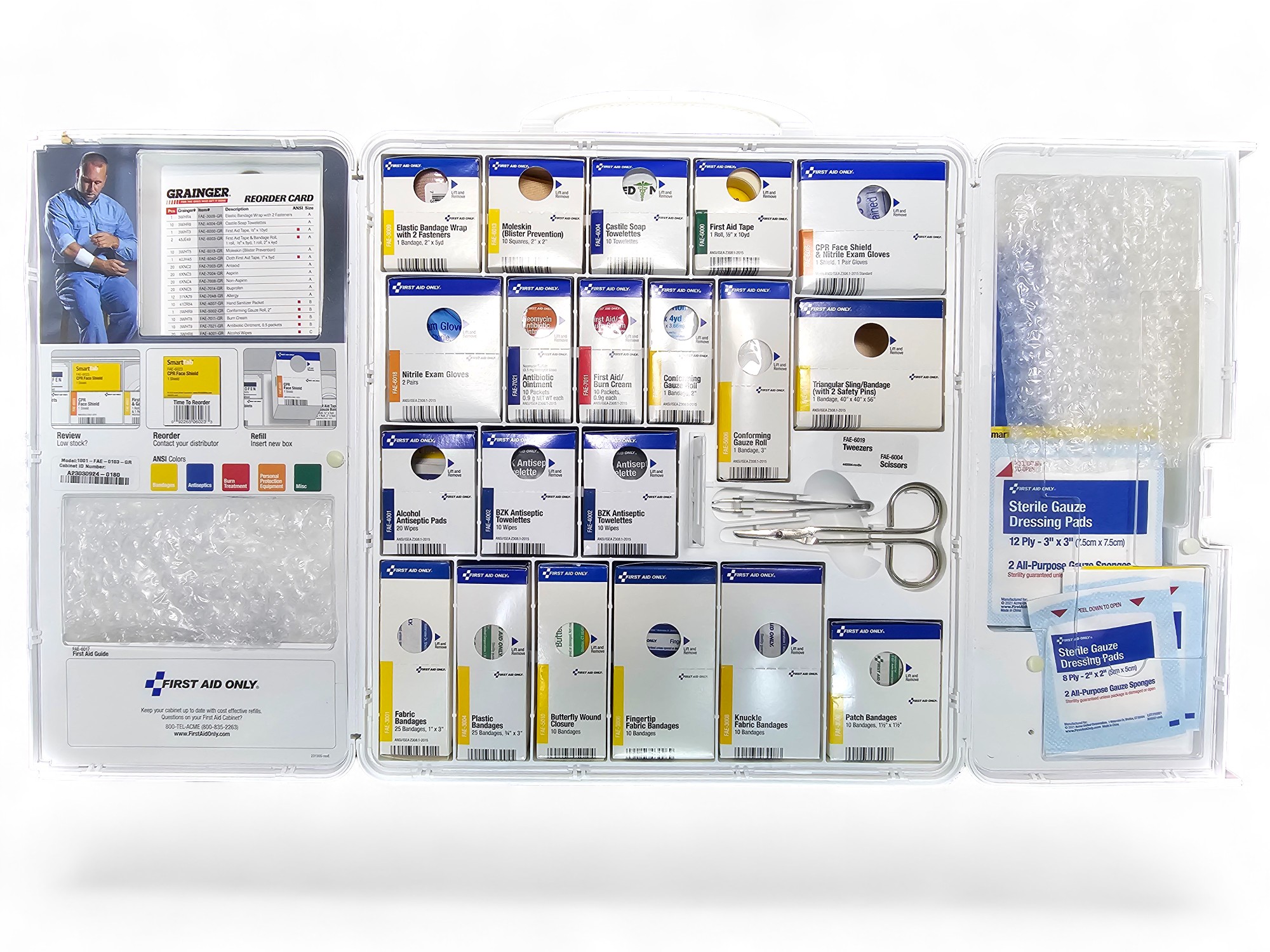 Industrial First Aid Kit Osha Standards: Plastic, 50 Person ...